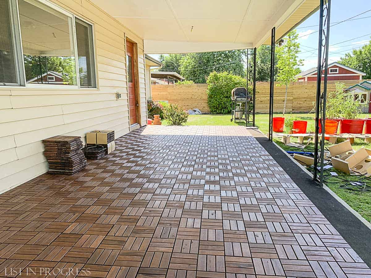 Progress Update on Our Back Porch Refresh - List in Progress