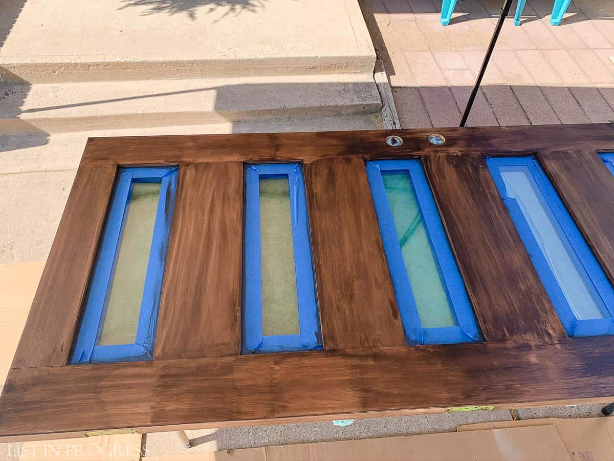 Tips to Install and Stain a New Front Door - List in Progress