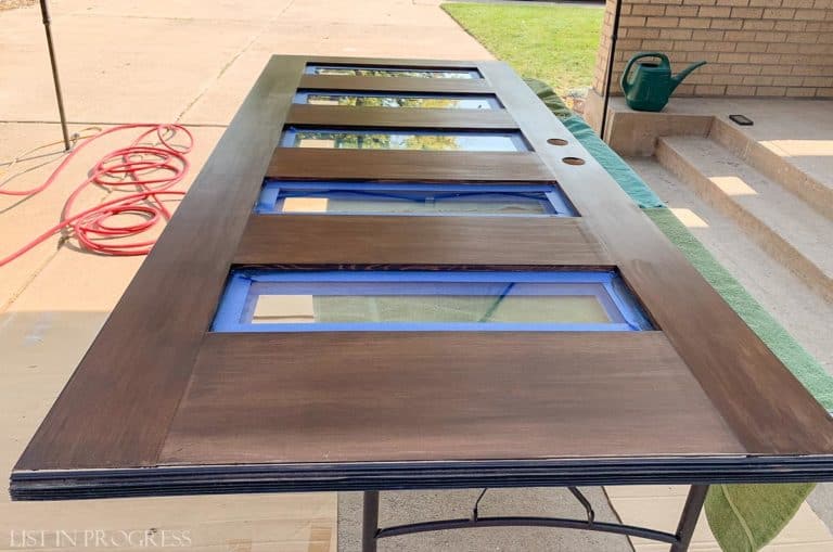Tips to Install and Stain a New Front Door - List in Progress