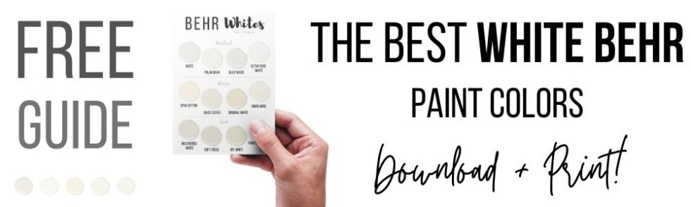 12 Favorite Behr White Paint Colors - List in Progress